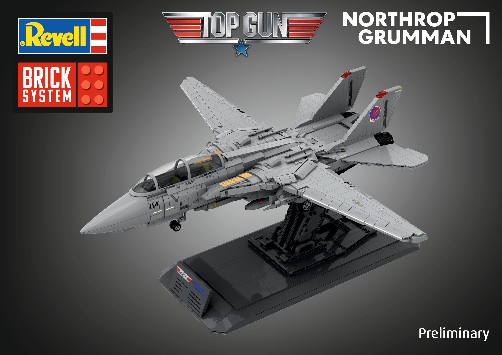 Maverick's F-14A Tomcat: Top Gun Ikone aus Klemmbausteinen